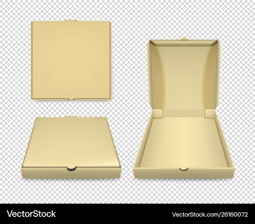 3d realistic blank brown craft paper closed Vector Image