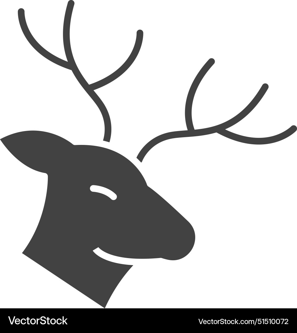 Antlers icon image Royalty Free Vector Image - VectorStock