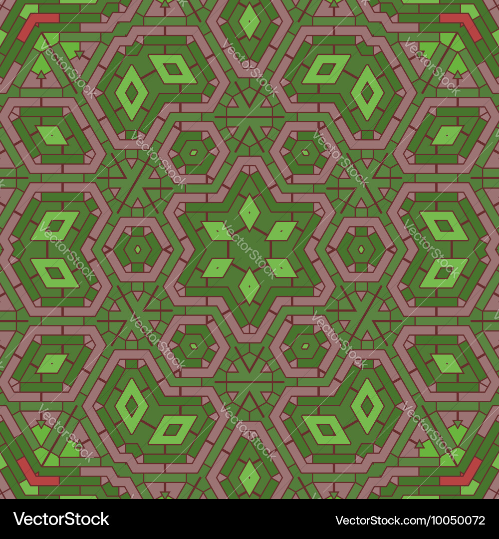 Creative ornamental mosaic pattern Royalty Free Vector Image