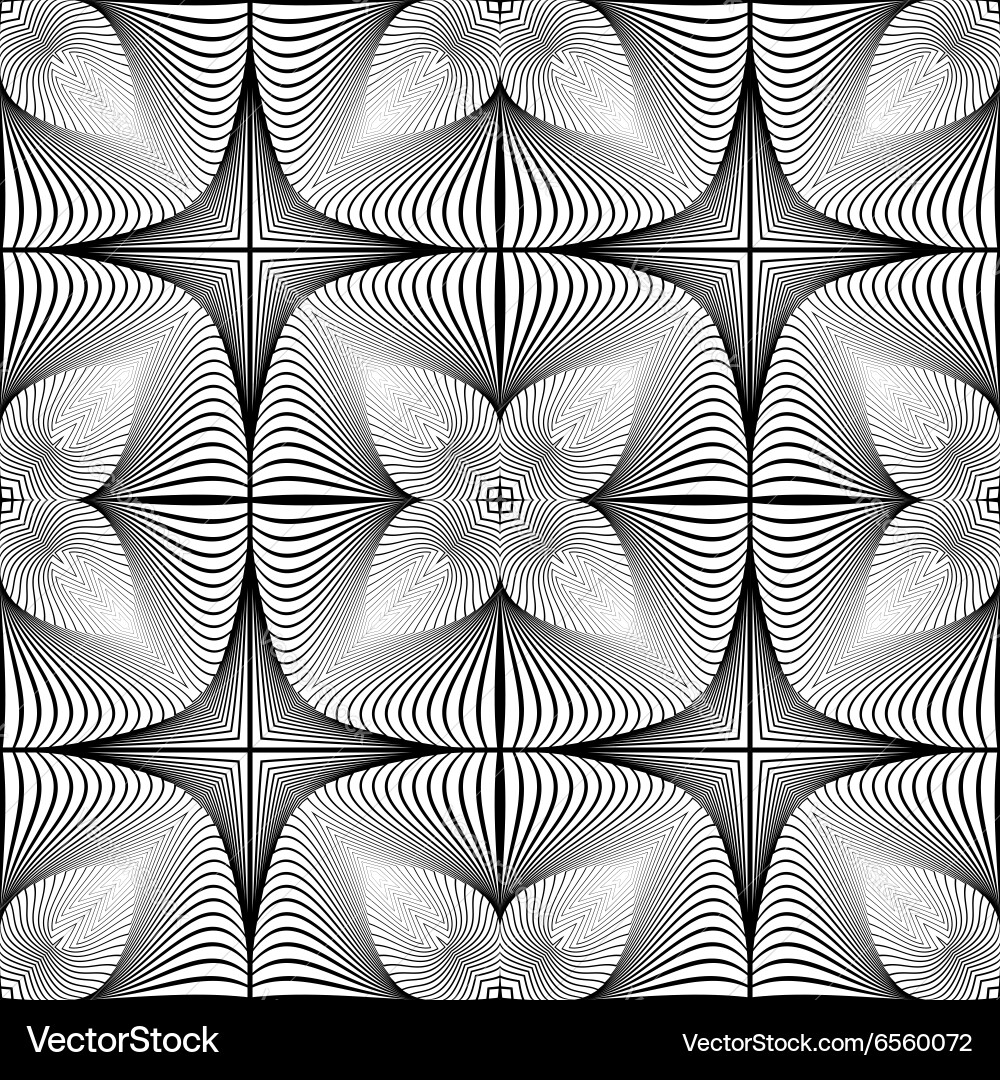 Design seamless monochrome decorative pattern Vector Image
