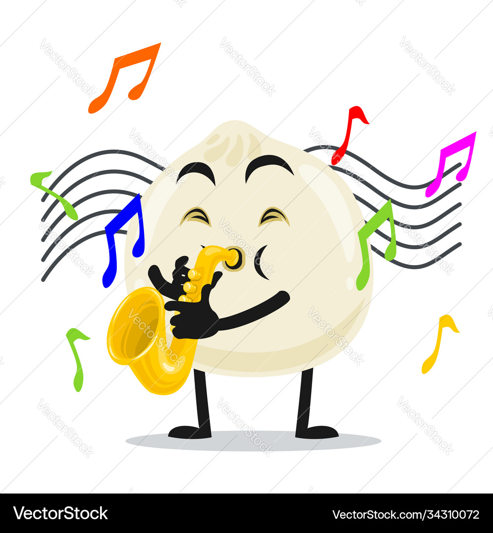 Dimsum mascot or character Royalty Free Vector Image