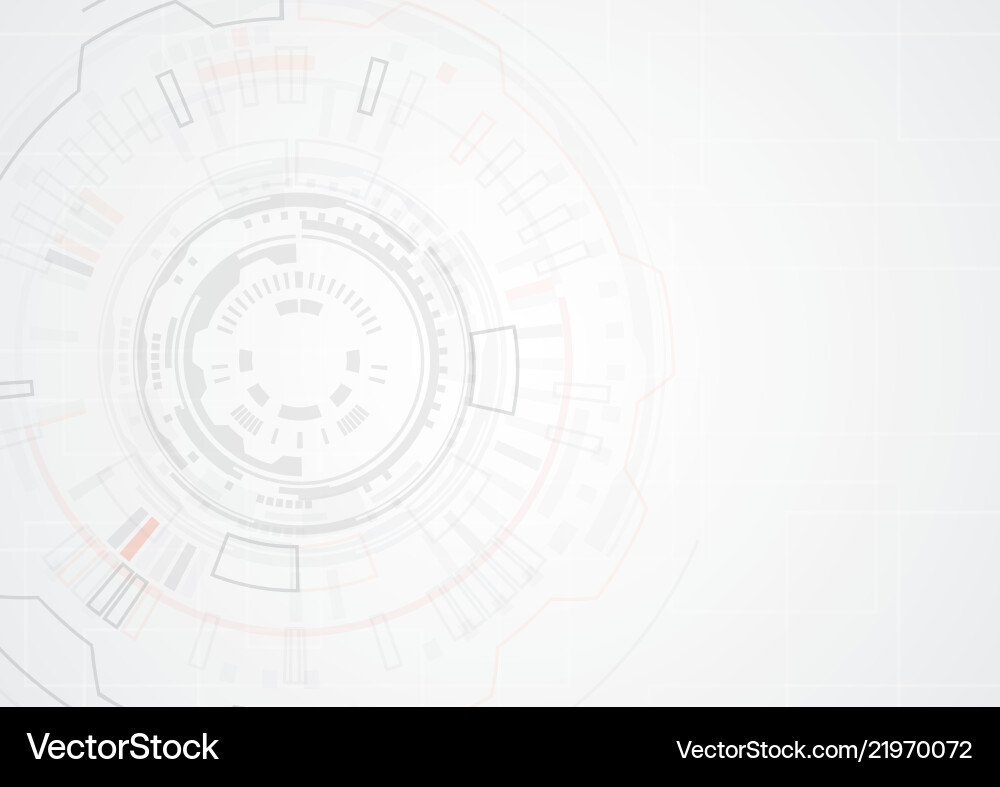 Grey abstract geometric technology shape Vector Image