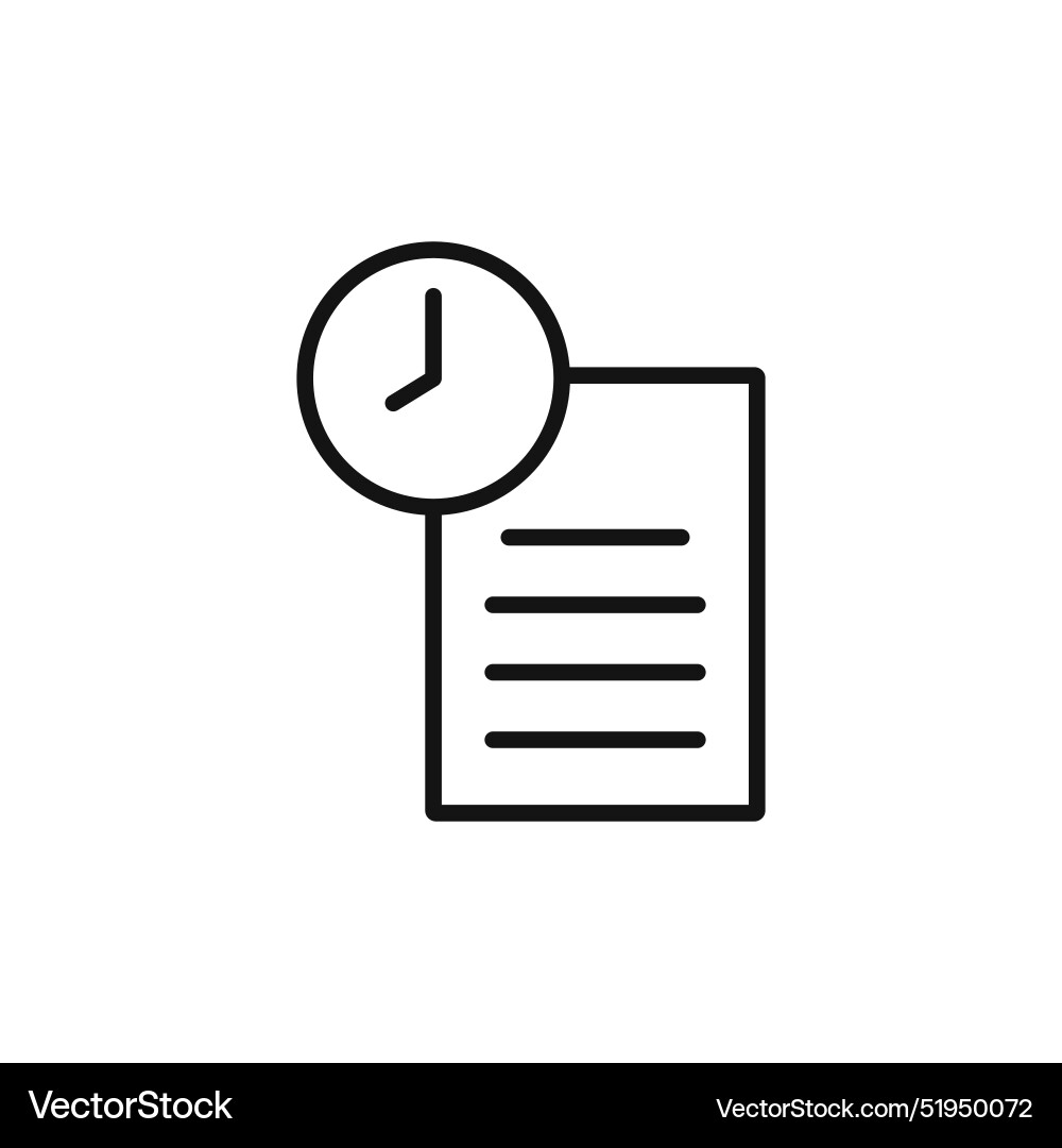 History logo sign outline Royalty Free Vector Image