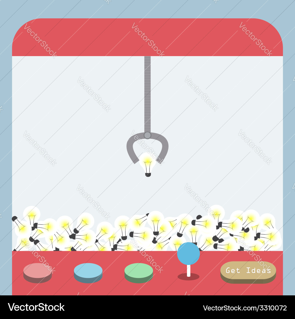 Ideas machine concept Royalty Free Vector Image