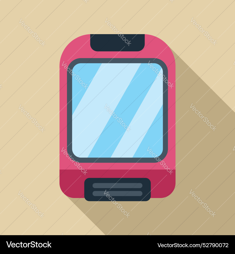 Modern high speed train showing front view with Vector Image