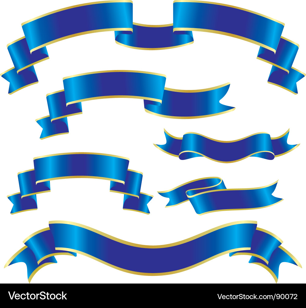 Ribbons Royalty Free Vector Image - VectorStock