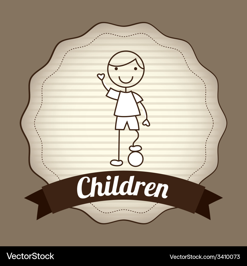 Children design Royalty Free Vector Image - VectorStock