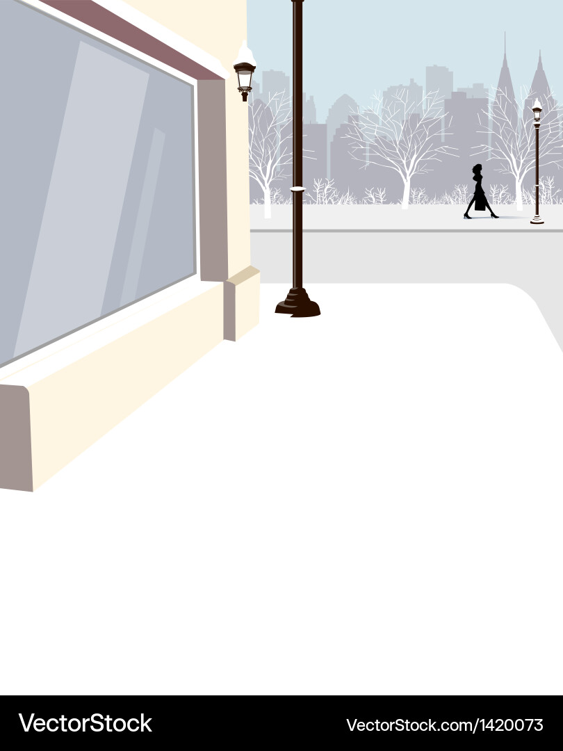 City street scene Royalty Free Vector Image - VectorStock