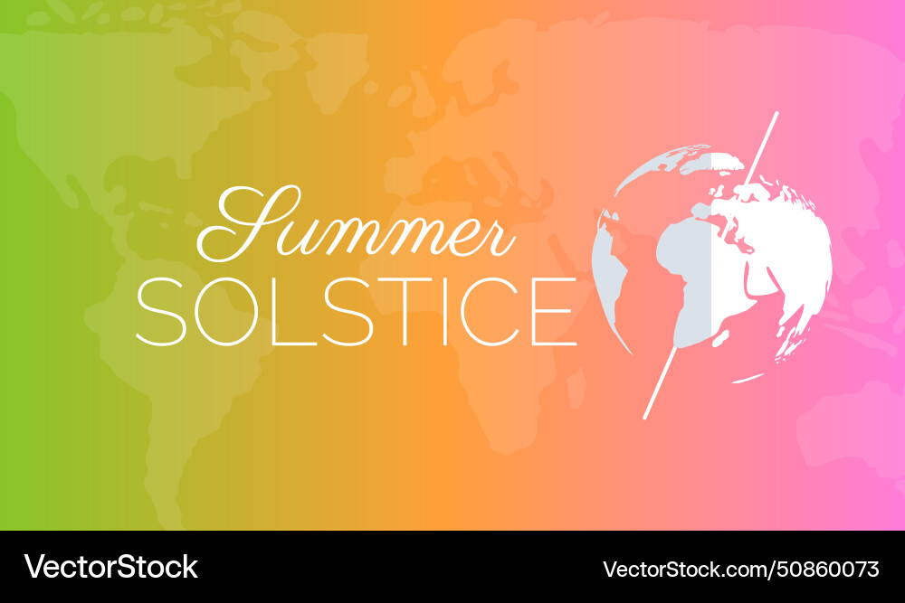 Colorful summer solstice background Royalty Free Vector