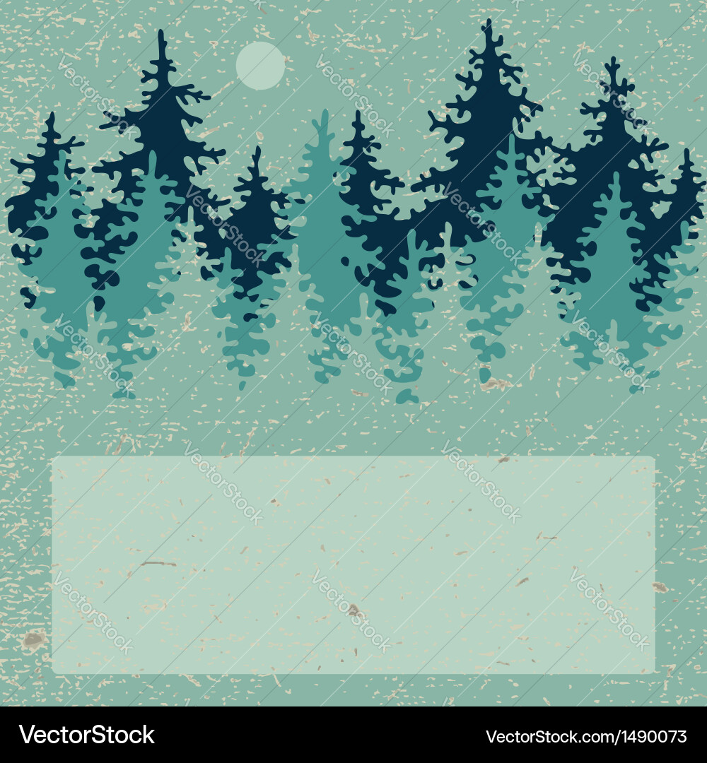 Coniferous forest Royalty Free Vector Image - VectorStock