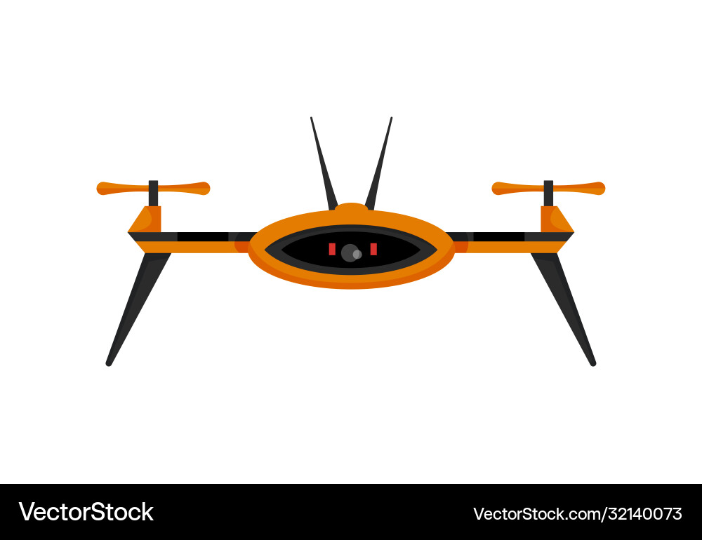 Drone air hovering aerial vehicle Royalty Free Vector Image