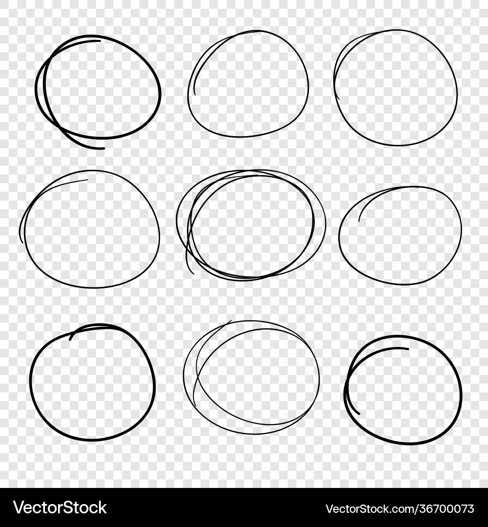 Hand drawn set objects for design use black Vector Image