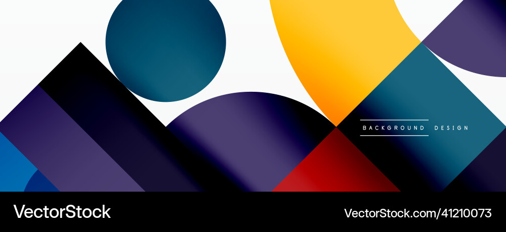 Minimal geometric abstract background circle Vector Image