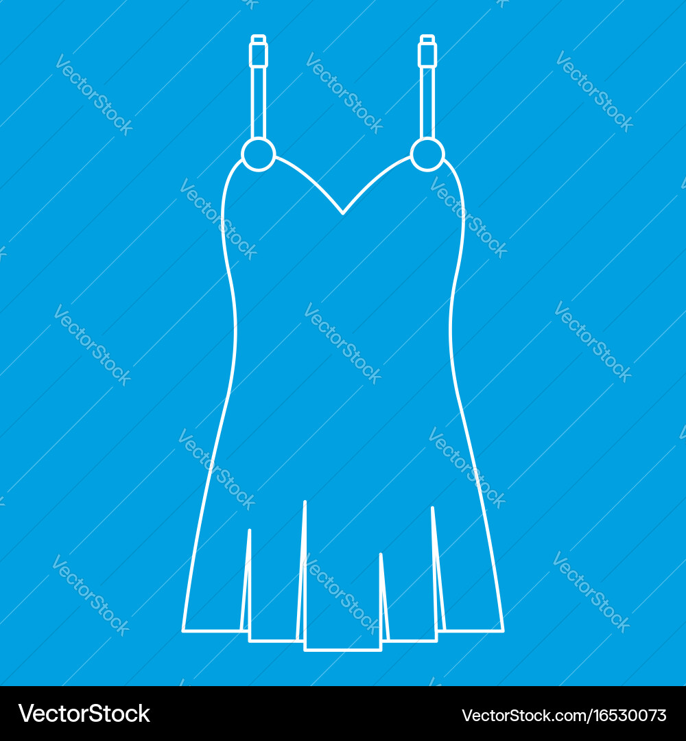 Nightie icon outline style Royalty Free Vector Image