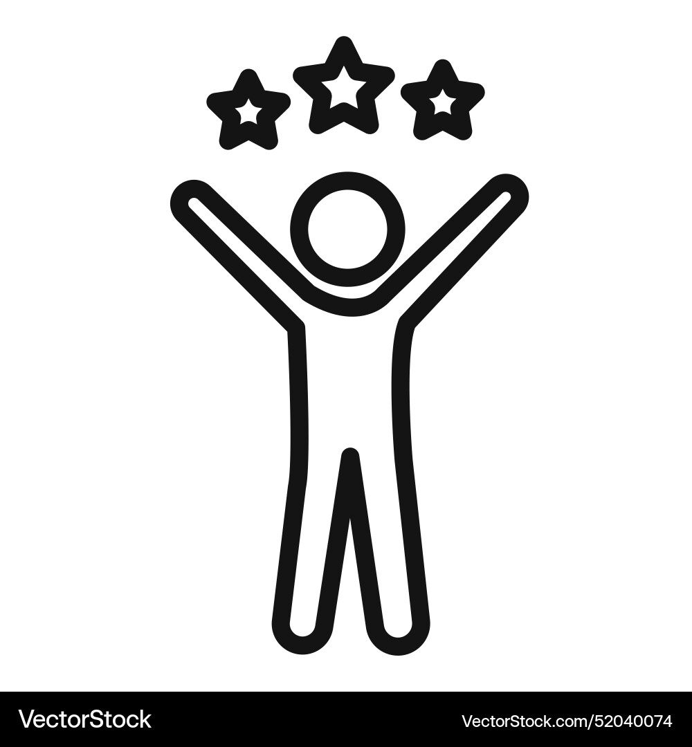 Champion icon black and white sign Royalty Free Vector Image