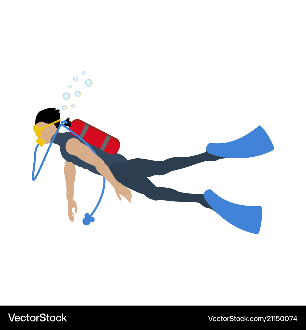 Diver Royalty Free Vector Image - VectorStock