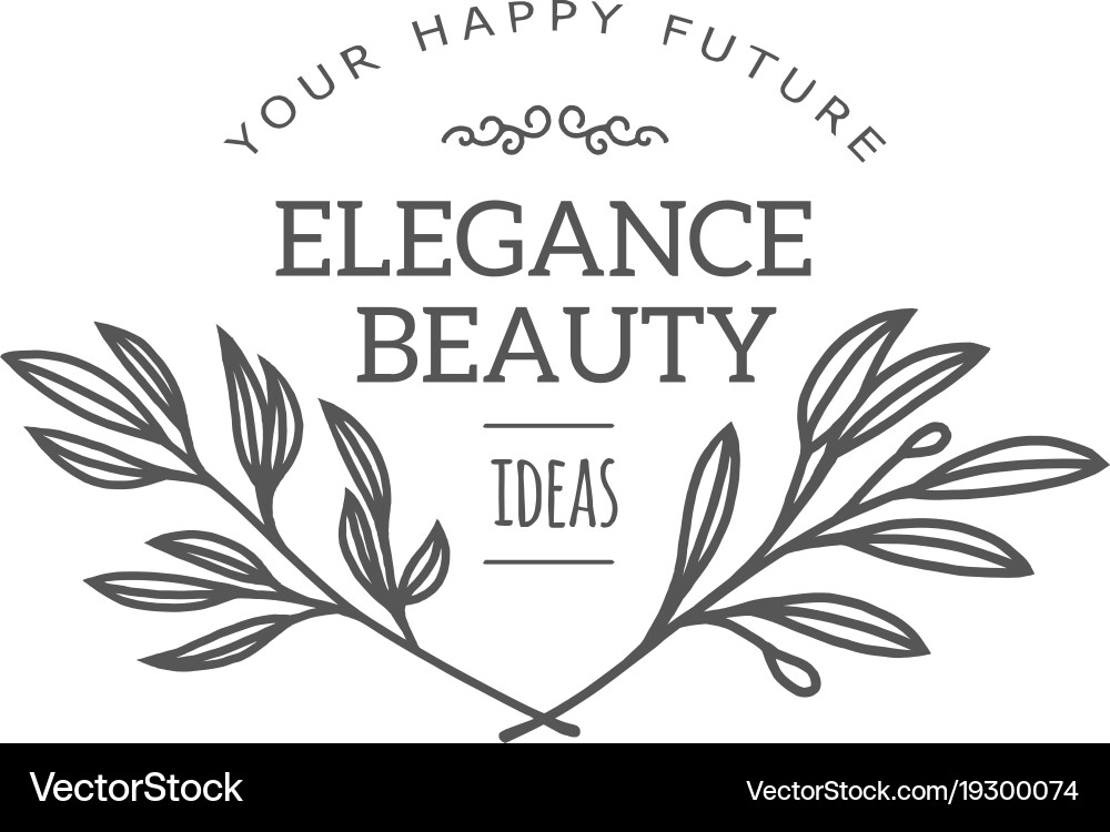 Flourish logo Royalty Free Vector Image - VectorStock