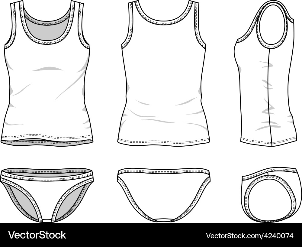 Lingerie set Royalty Free Vector Image - VectorStock