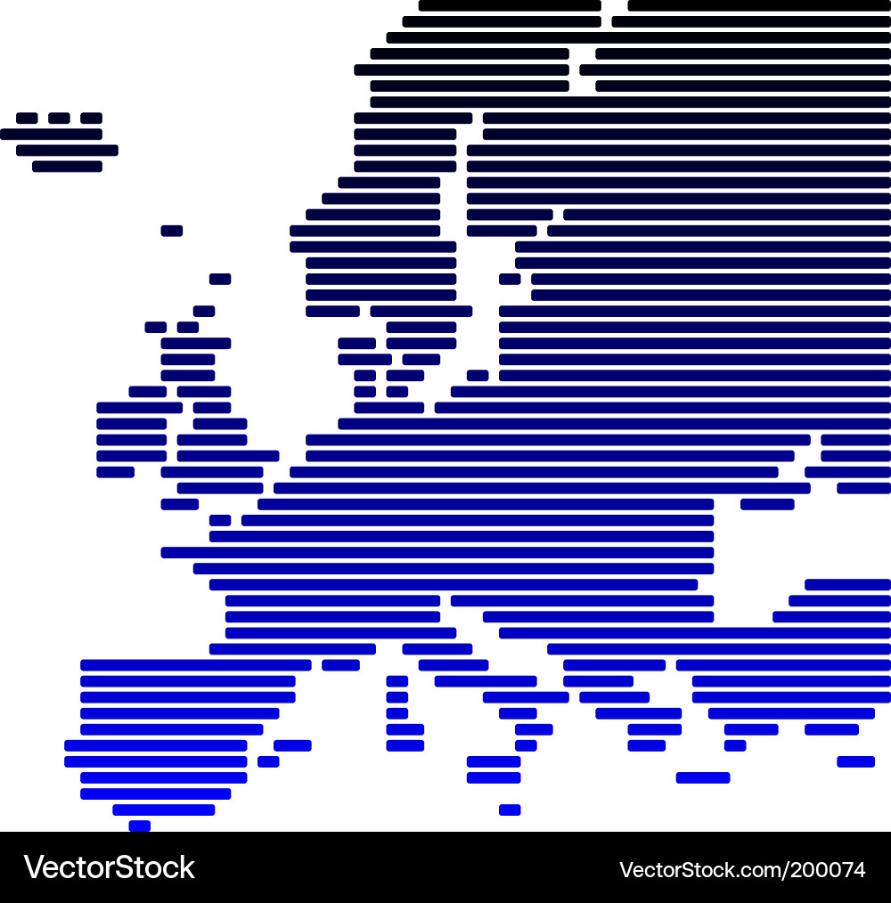 Map of europe Royalty Free Vector Image - VectorStock