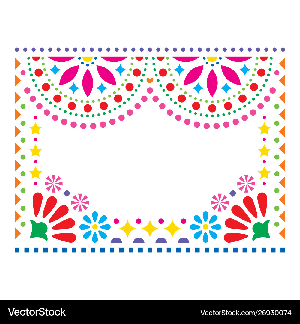 Mexican Fiesta Celebration Card Royalty Free Vector Image