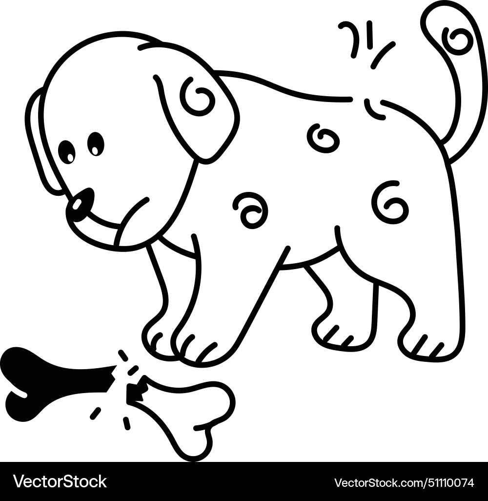 Pet bone Royalty Free Vector Image - VectorStock