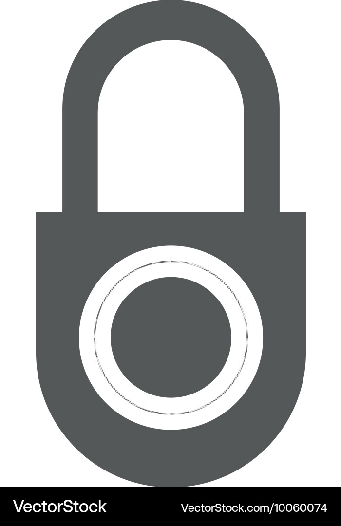 Safety lock icon Royalty Free Vector Image - VectorStock