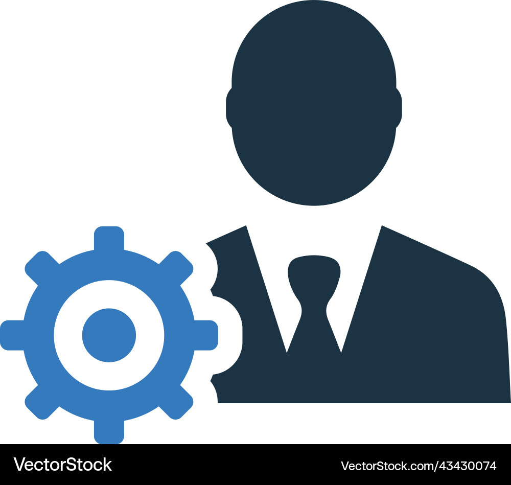 Seo management icon simple editable graphics Vector Image