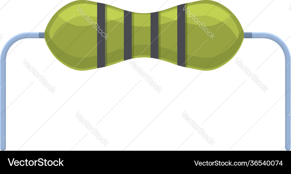 Static resistor icon cartoon style Royalty Free Vector Image