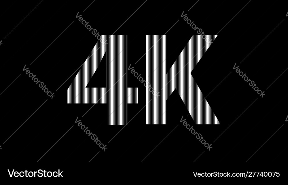 4k alphabet digital neon light white on black Vector Image
