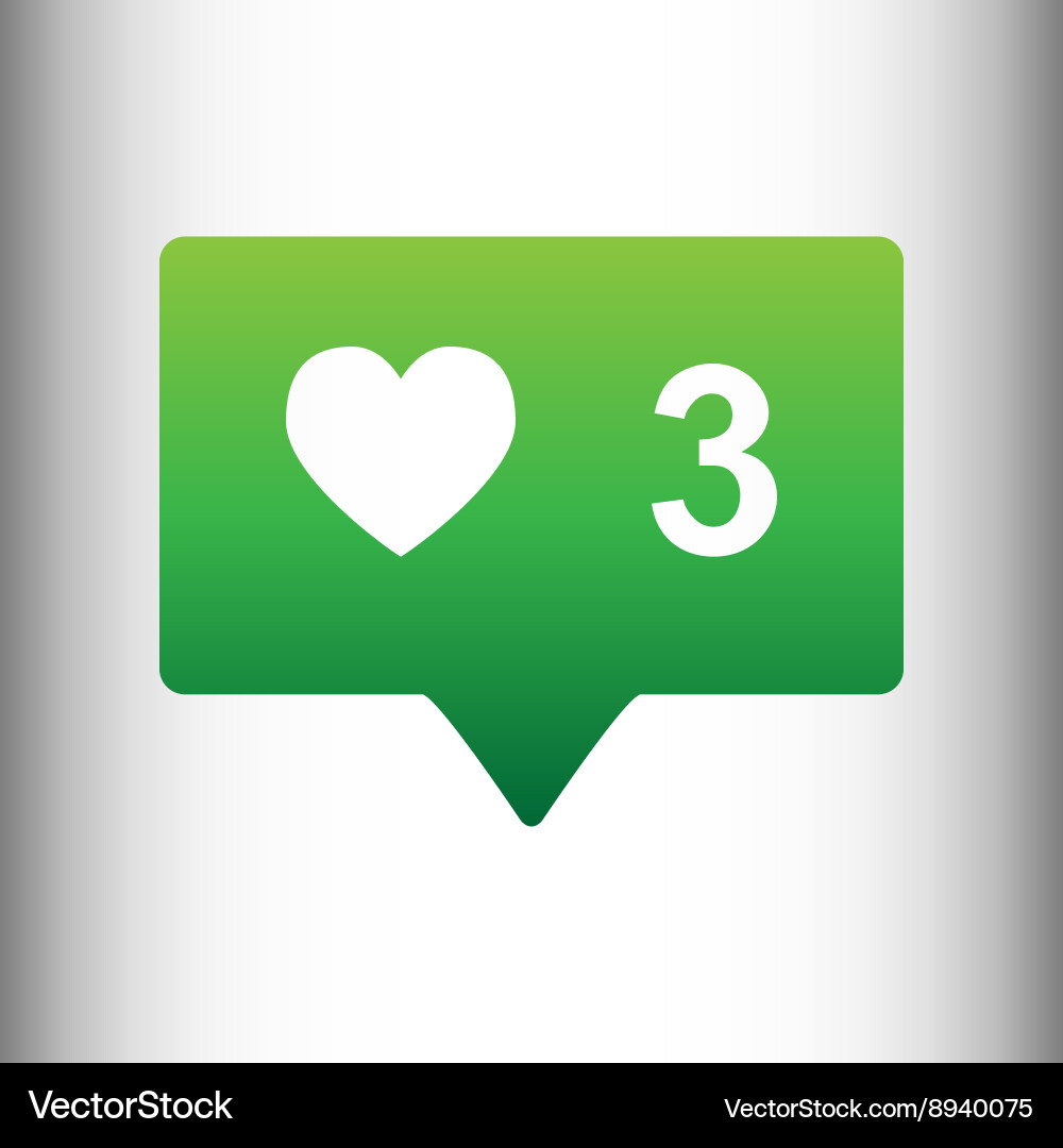 Like and comment sign Royalty Free Vector Image