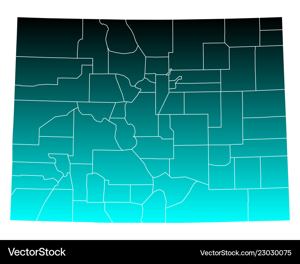 Map of colorado Royalty Free Vector Image - VectorStock