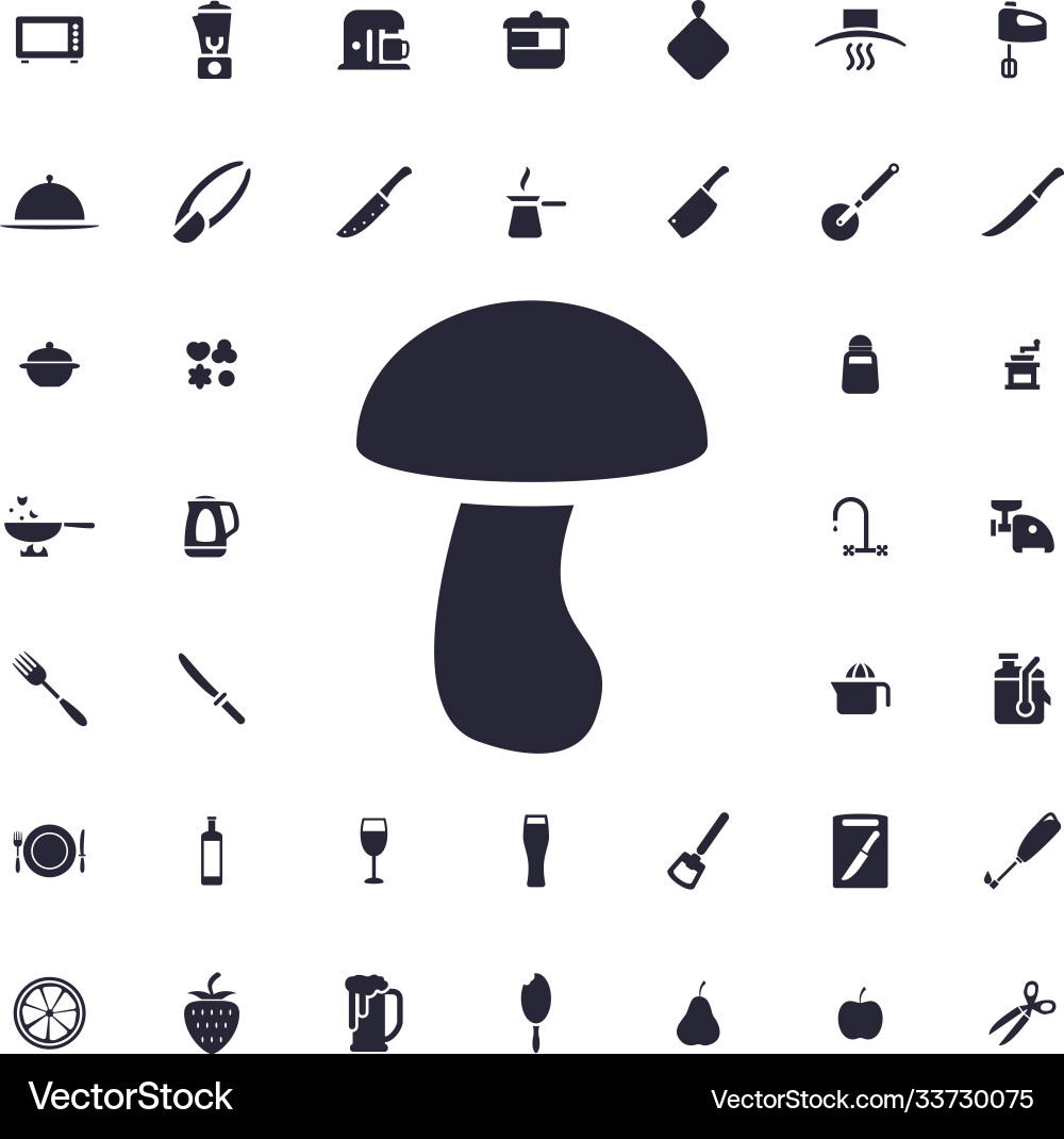 Mushroom icon Royalty Free Vector Image - VectorStock