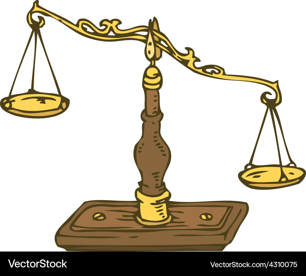 Pharmaceutical scales Royalty Free Vector Image