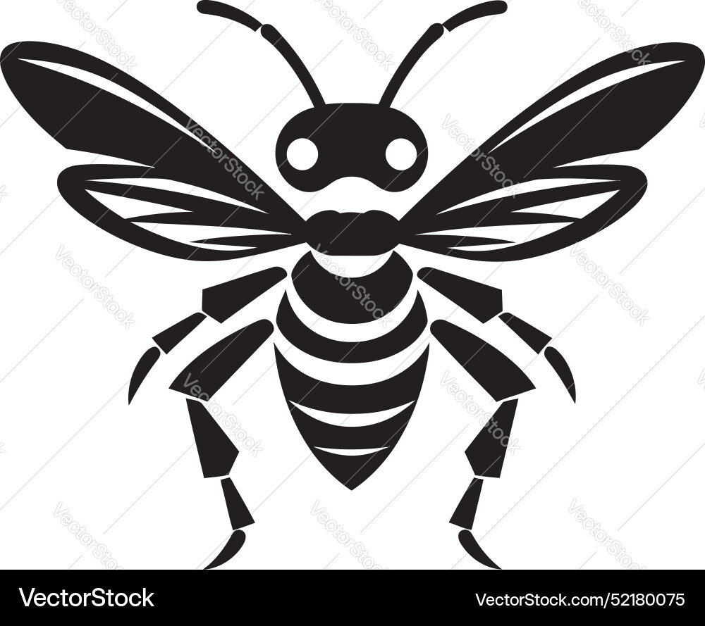 Unleash the buzz hornet mascot logo design Vector Image