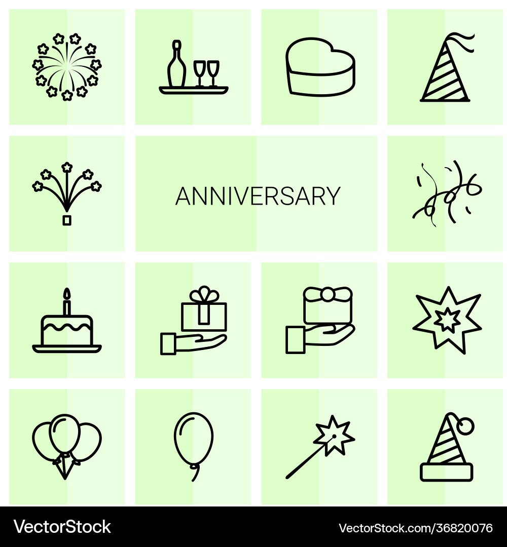 Jahrestage Lizenzfreies Vektorbild - VectorStock