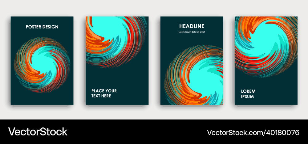 Multi-colored book cover page design creative Vector Image