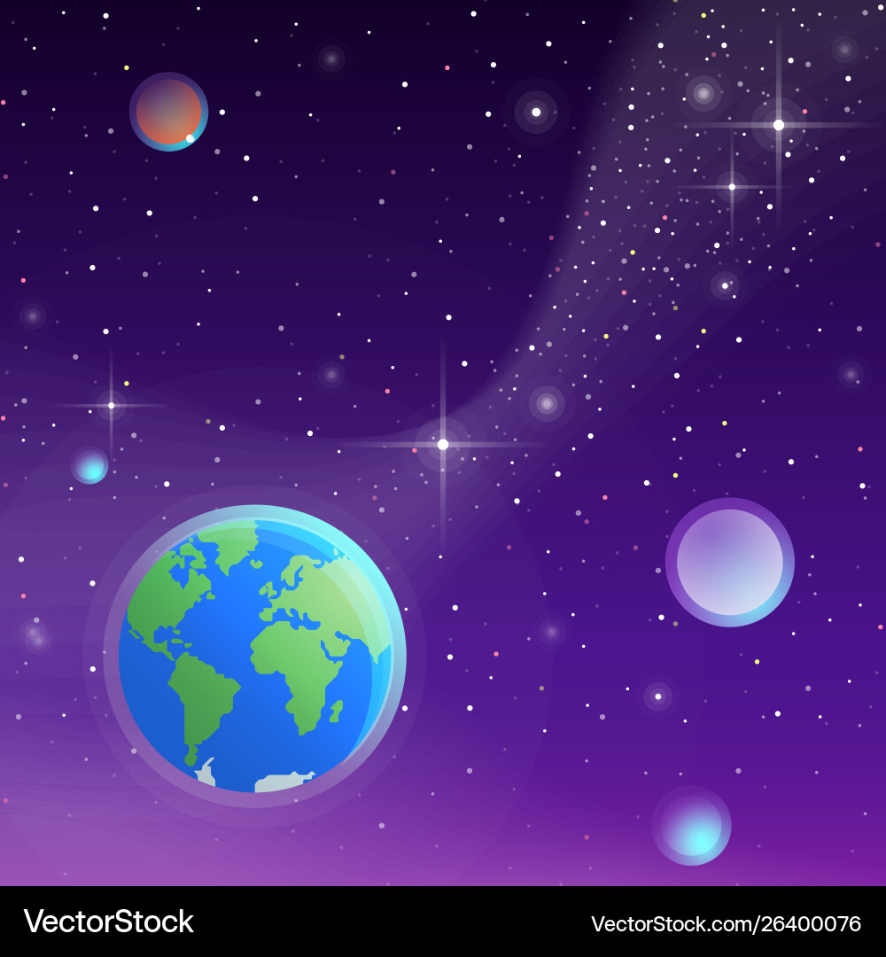 Outer space Royalty Free Vector Image - VectorStock