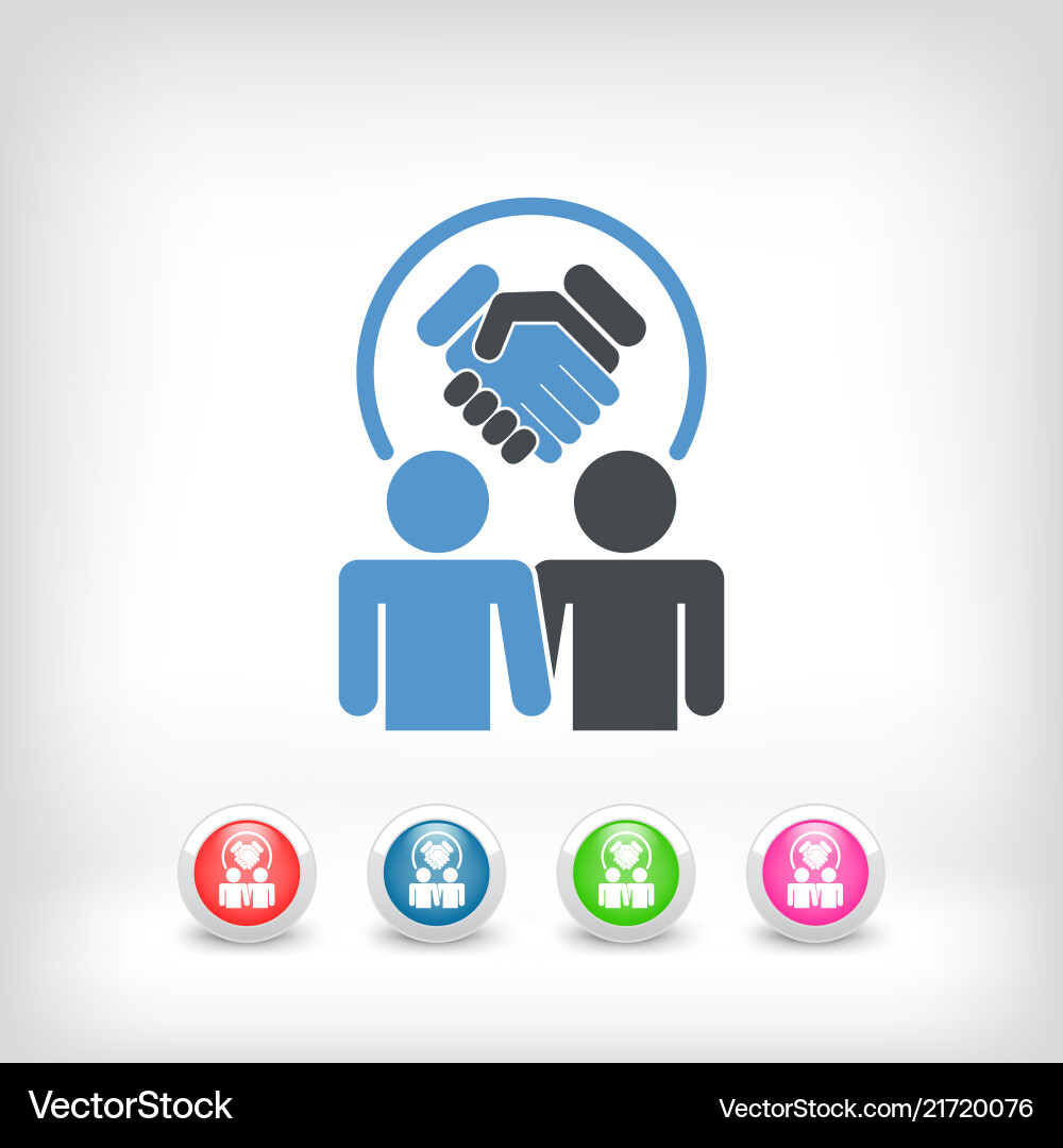 Partnership agreement Royalty Free Vector Image