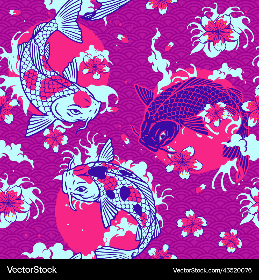 Japanese Koi Pattern
