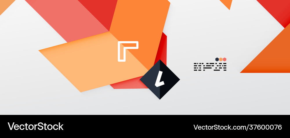 Shiny color triangles and geometric shapes Vector Image