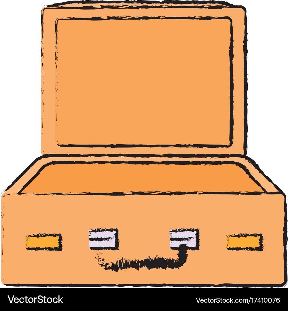 Travel suitcase open icon Royalty Free Vector Image