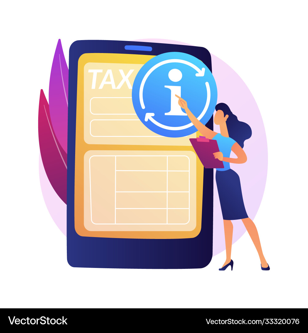 Updating financial information concept Royalty Free Vector