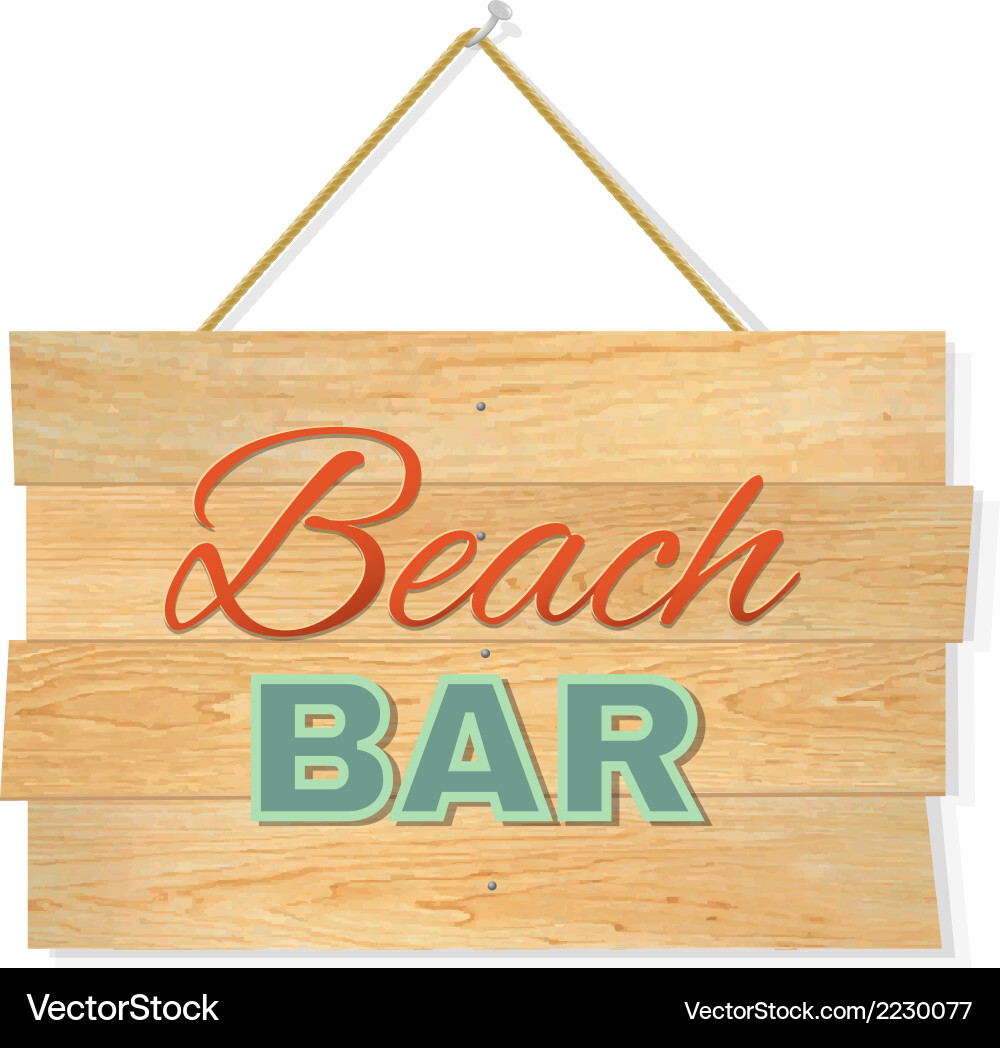 Beach wood boards Royalty Free Vector Image - VectorStock