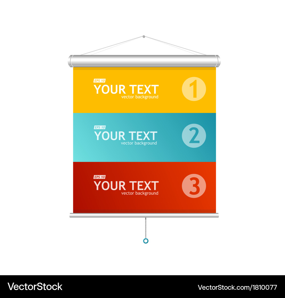 Blank roll up posters Royalty Free Vector Image