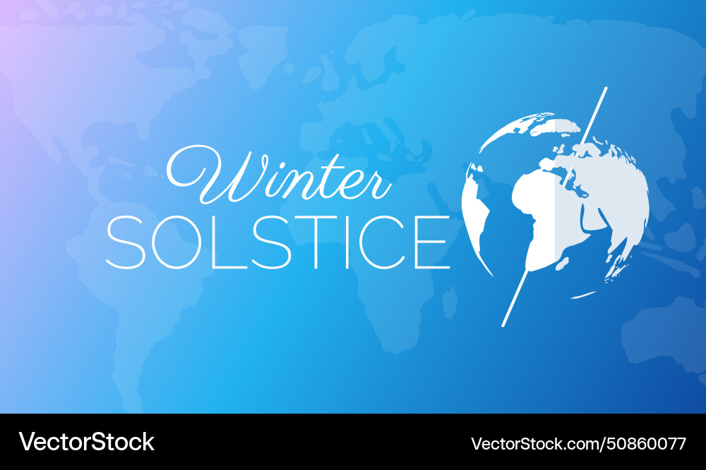 Colorful winter solstice background Royalty Free Vector