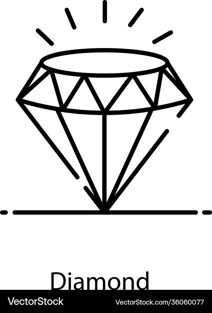 Diamond Royalty Free Vector Image - VectorStock