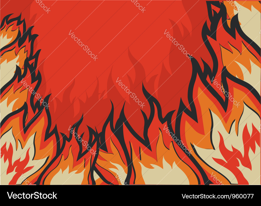 Fire flames background Royalty Free Vector Image