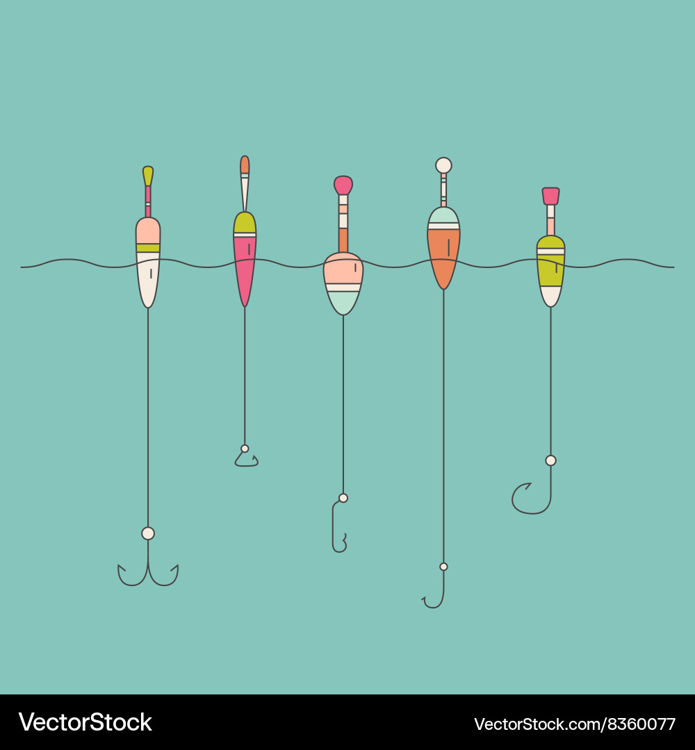 Fishing gear Royalty Free Vector Image - VectorStock