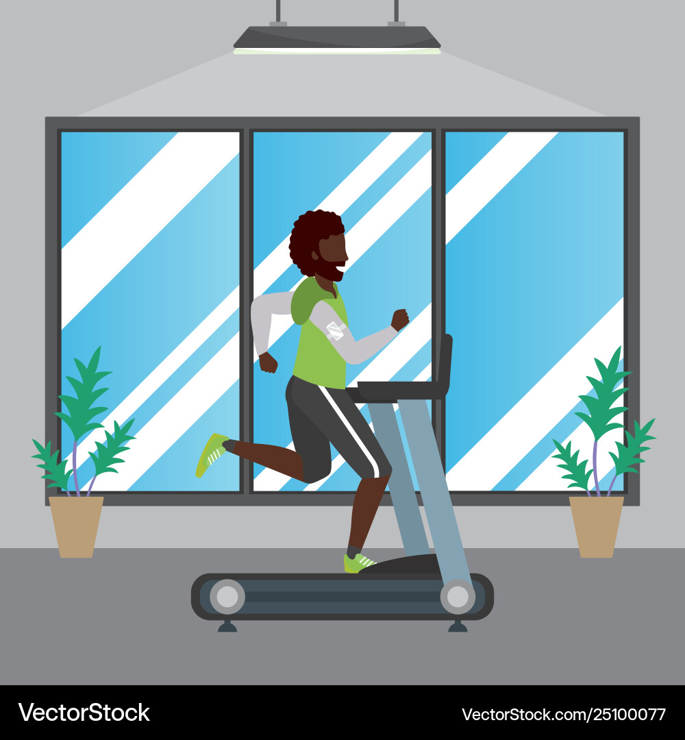 Fitness exercise cartoon Royalty Free Vector Image