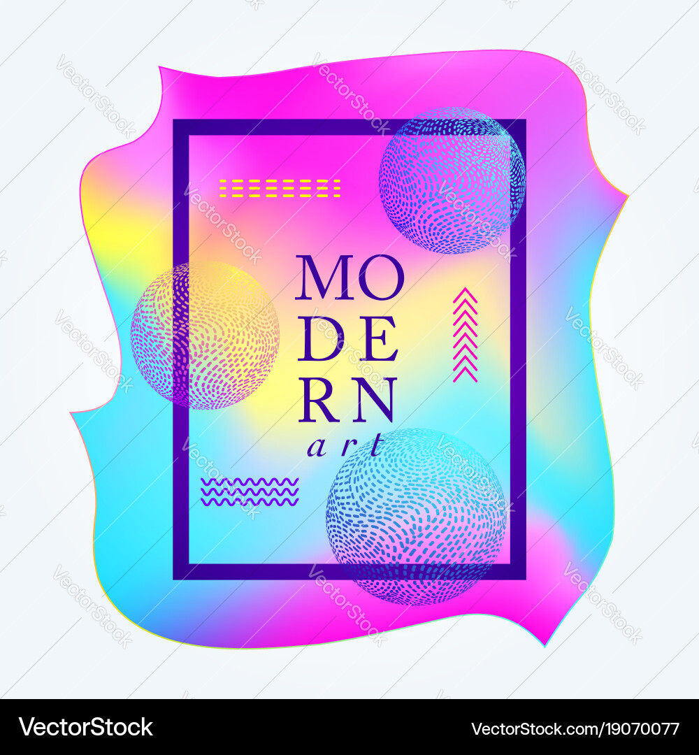 Modern colorful poster Royalty Free Vector Image